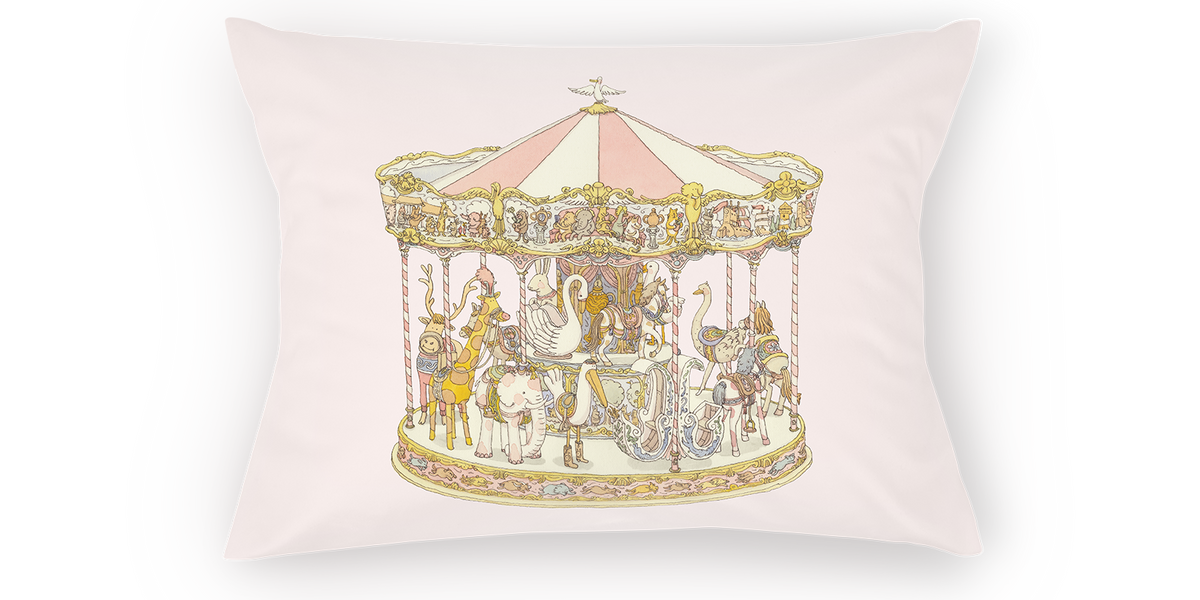 Satin Cushion - Carousel Pink • Atelier Choux