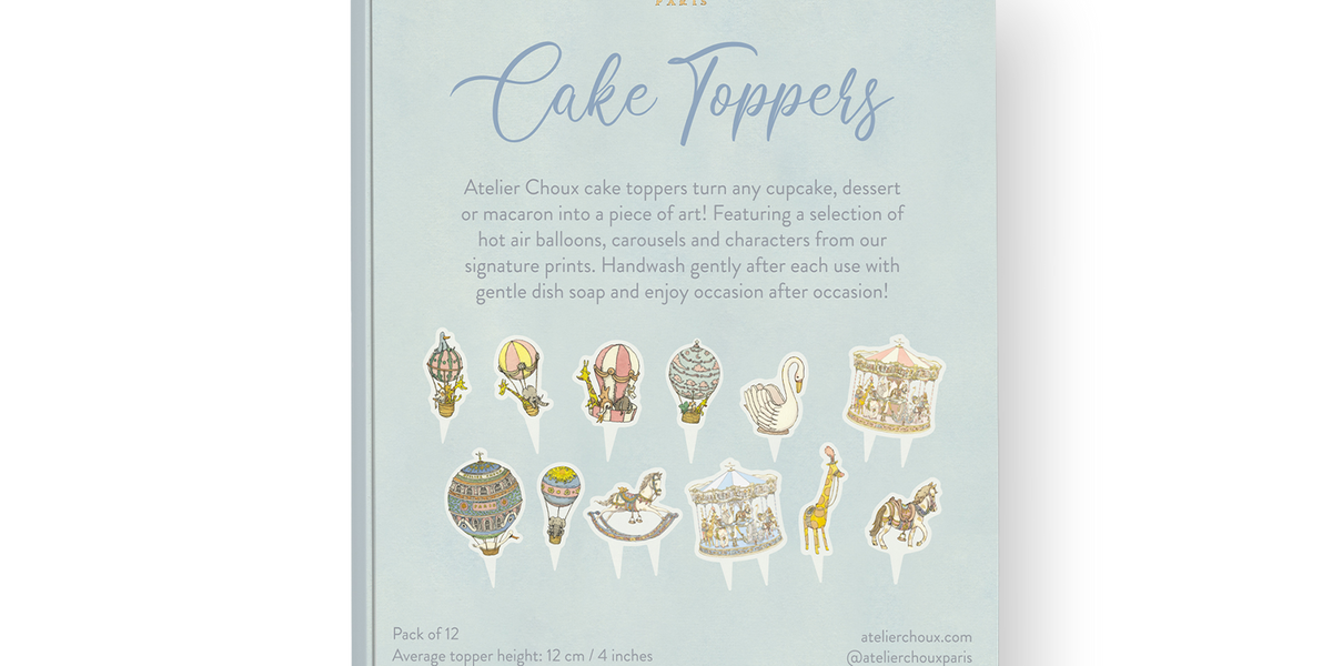 Mini Cake Toppers - Atelier Choux Classics - Set of 12